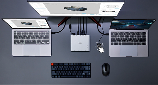 小型1ポート VGA KVM over IP（解像度1,920×1,200対応） - CN800, ATEN IP KVMスイッチ ...