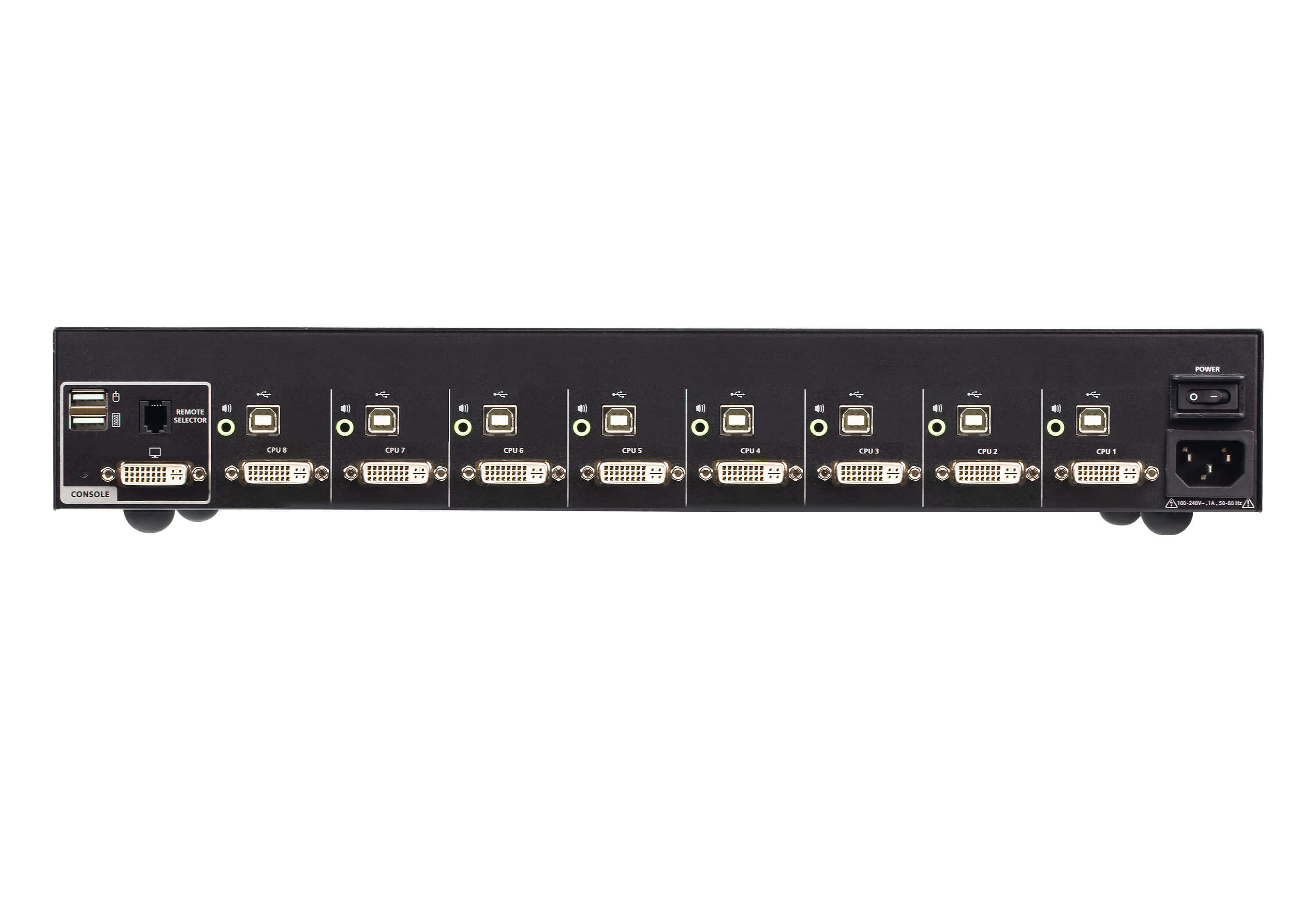 8 Port USB DVI Secure KVM Switch PSD PP V4 0 Compliant CS1188D4